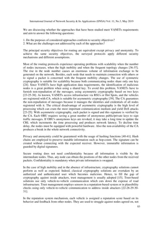 SURVEY ON SECURE ROUTING IN VANETS | PDF