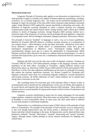 Hypocoristics in isi Zulu anthroponomy | PDF