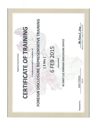 FDR Certification (2) | PDF