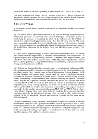 ENSEMBLE REGRESSION MODELS FOR SOFTWARE DEVELOPMENT EFFORT ESTIMATION: A COMPARATIVE STUDY | PDF
