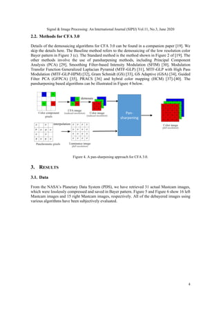 Demosaicing Mastcam Images using A New Color Filter Array | PDF