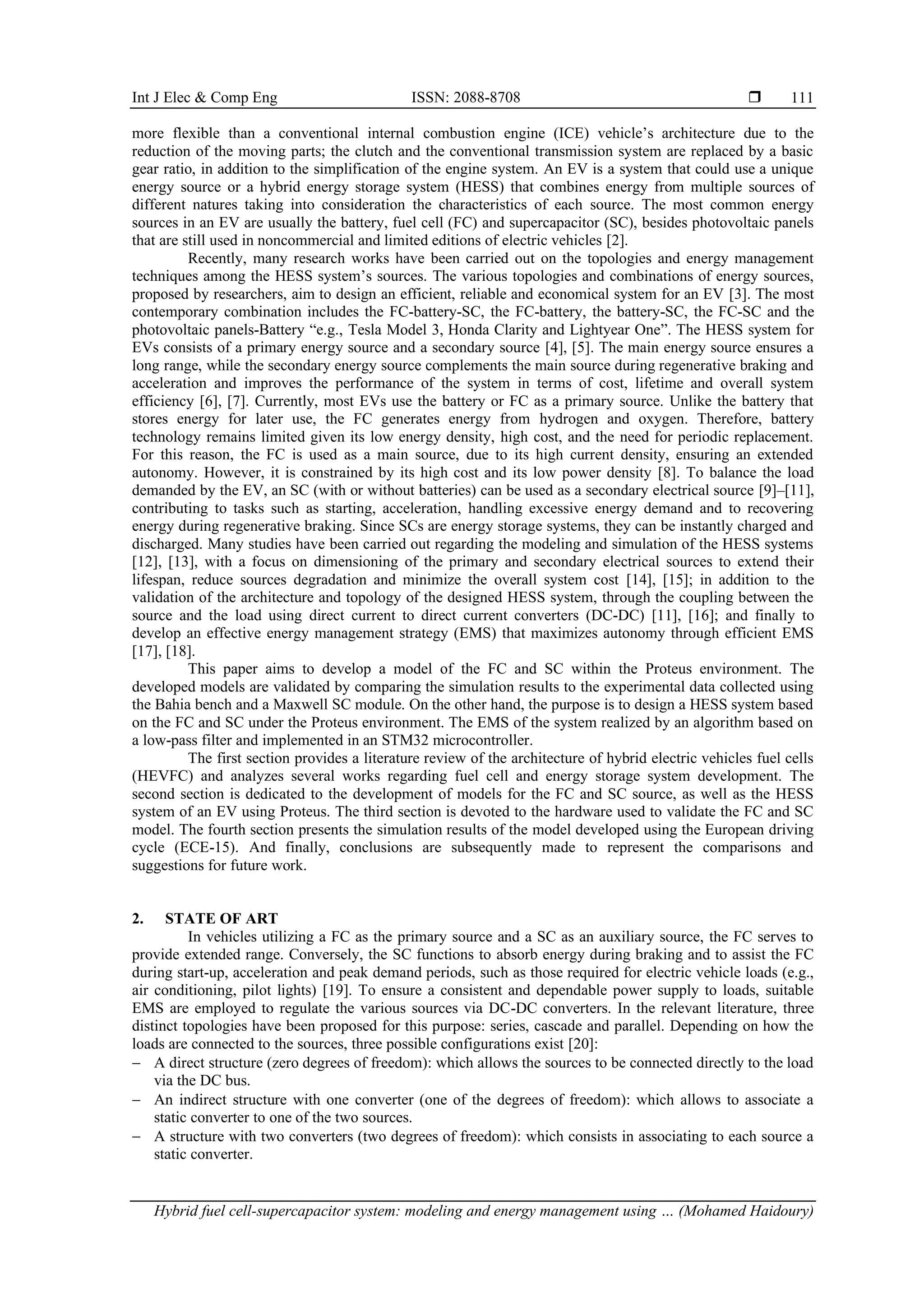 Hybrid Fuel Cell Supercapacitor System Modeling And Energy Management Using Proteus Pdf