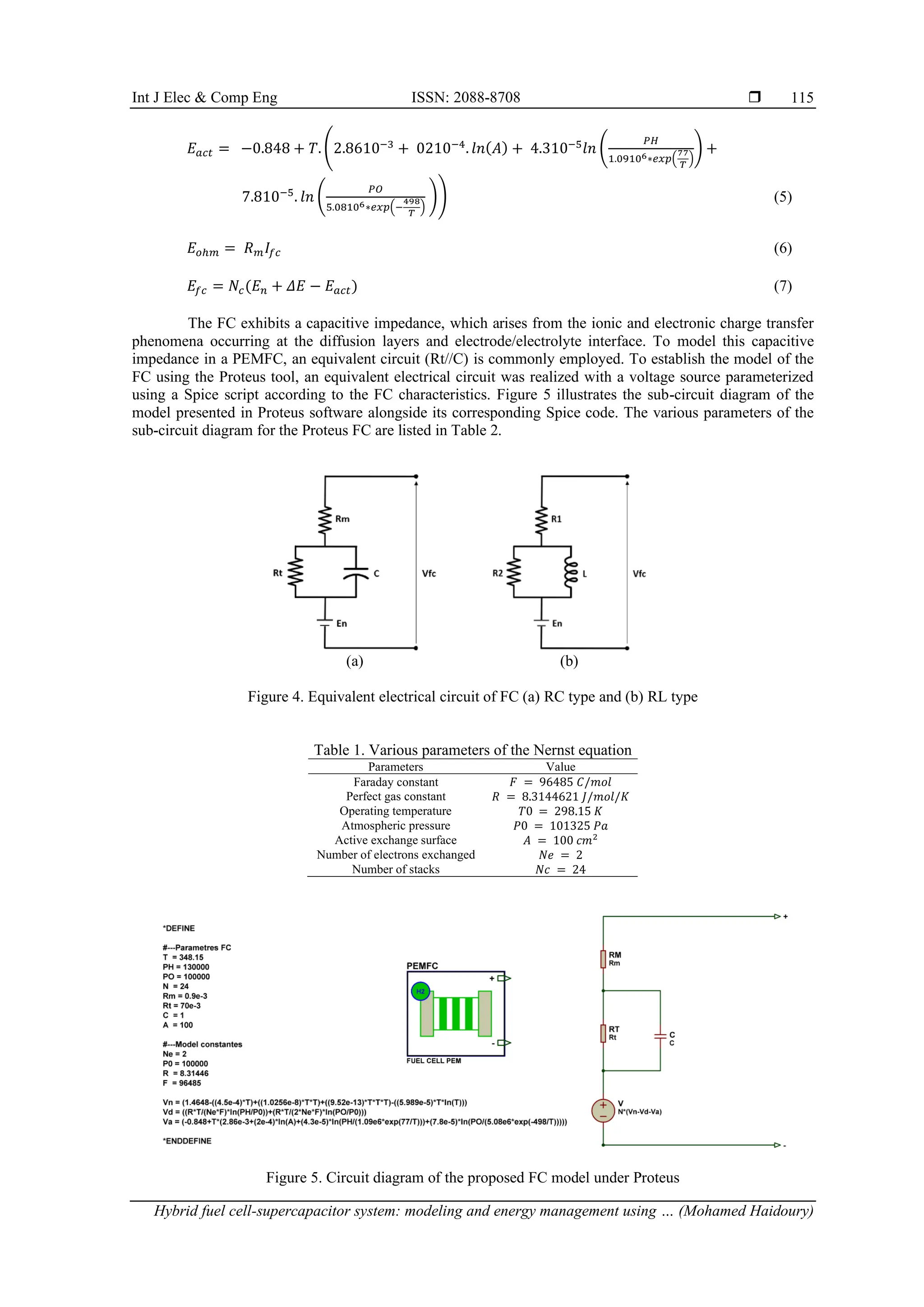 Hybrid Fuel Cell Supercapacitor System Modeling And Energy Management Using Proteus Pdf