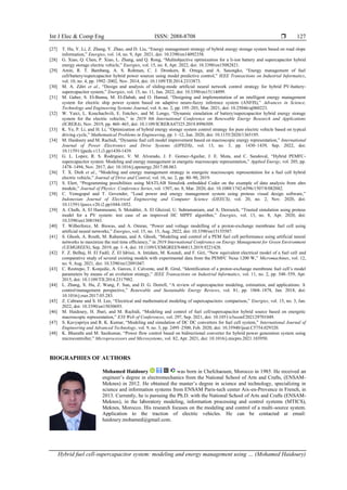 Hybrid fuel cell-supercapacitor system: modeling and energy management ...