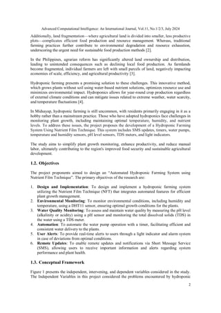 AUTOMATED HYDROPONIC FARMING SYSTEM USING NUTRIENT FILM TECHNIQUE | PDF