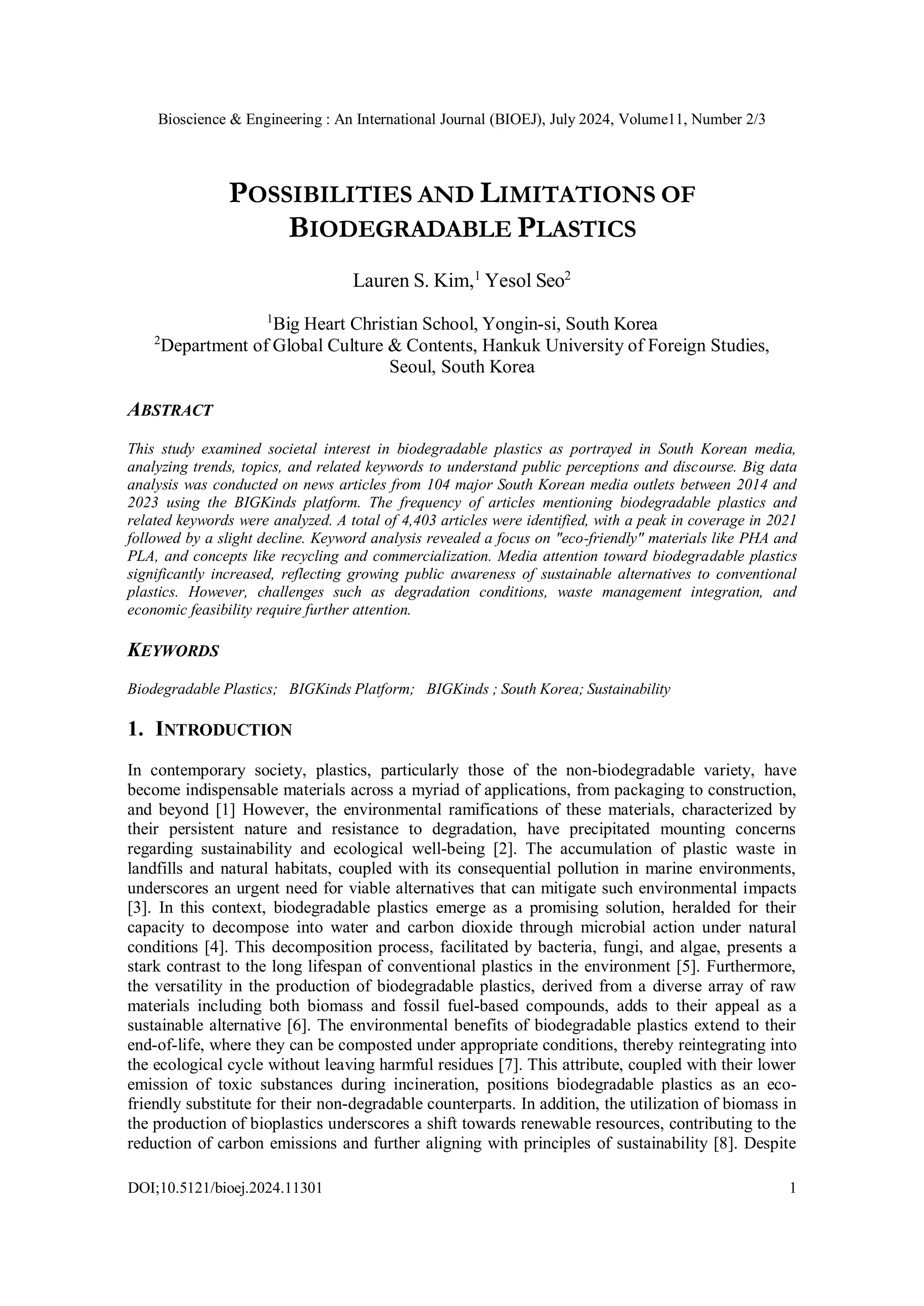 Possibilities and Limitations of Biodegradable Plastics | PDF