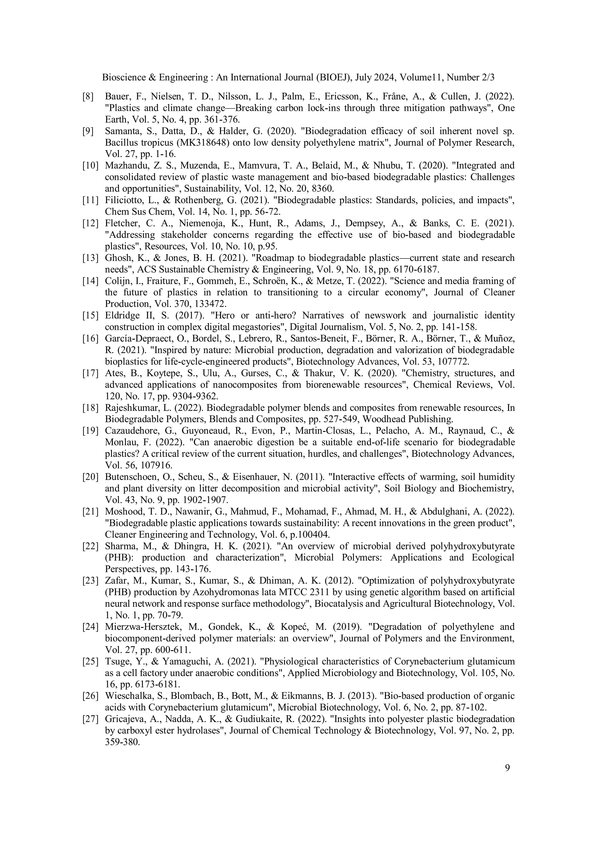 Possibilities and Limitations of Biodegradable Plastics | PDF