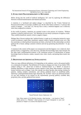 Artificial Intelligence Expansion, A Transformation or a Mutation | PDF