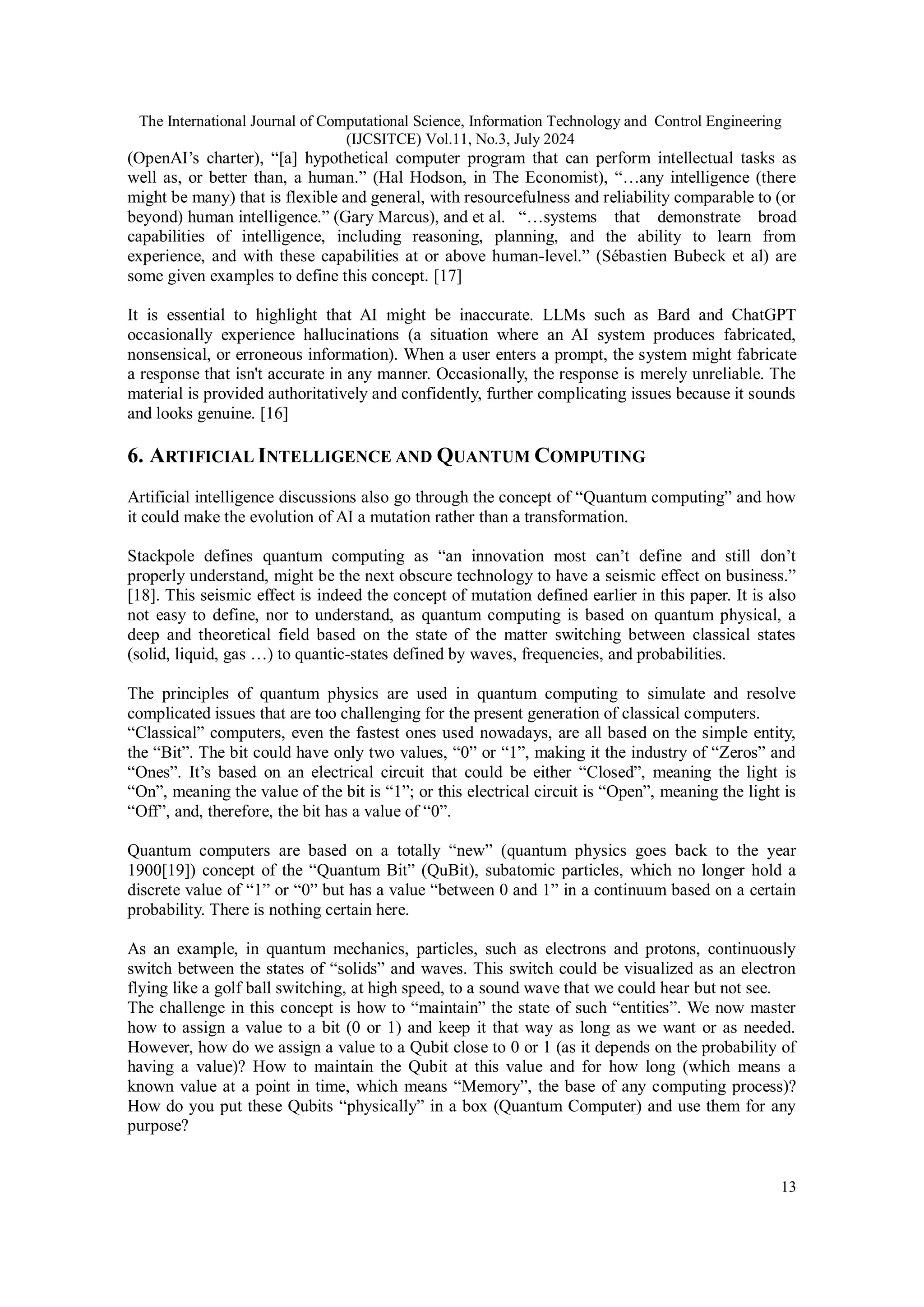 ARTIFICIAL INTELLIGENCE EXPANSION, A TRANSFORMATION OR A MUTATION | PDF