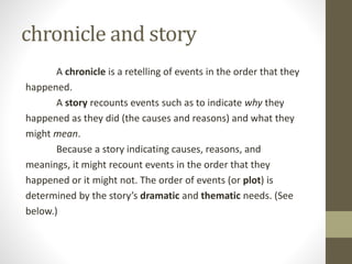 1133 - Chronicle, story - drama, theme, plot.pptx