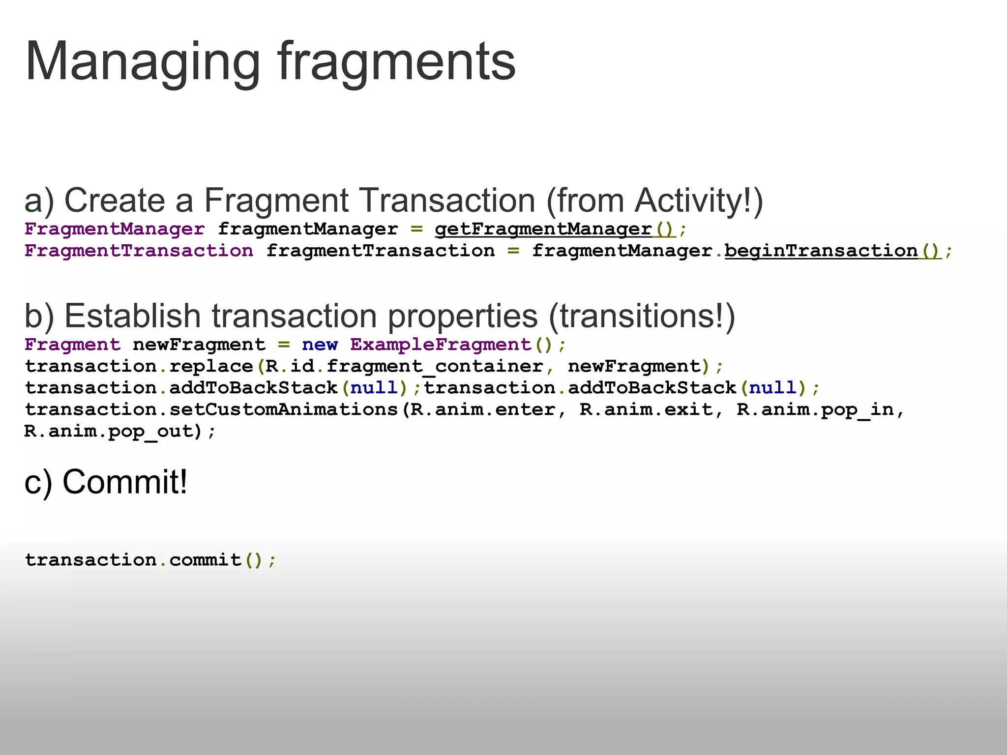 Introduction to Android Fragments | PPT