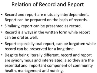 113331791-Records-and-Reports-Ppt.ppt nursing | PPT