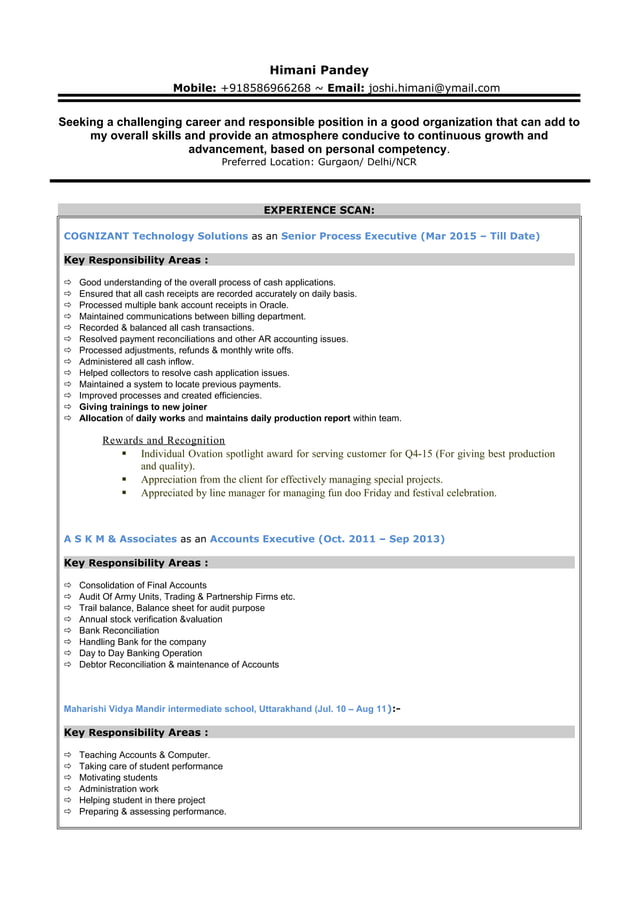 Himani Pandey_CV | PDF