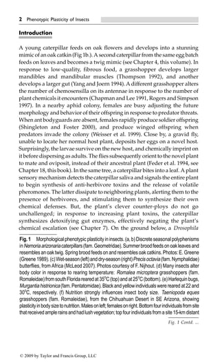 Phenotypic Plasticity Of Insects Mechanisms And Consequences Douglas ...