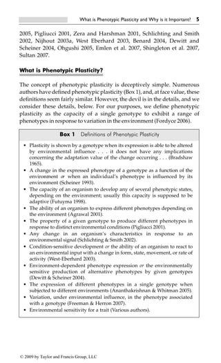 Phenotypic Plasticity Of Insects Mechanisms And Consequences Douglas ...