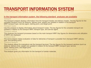 Logistics Information System | PPTX