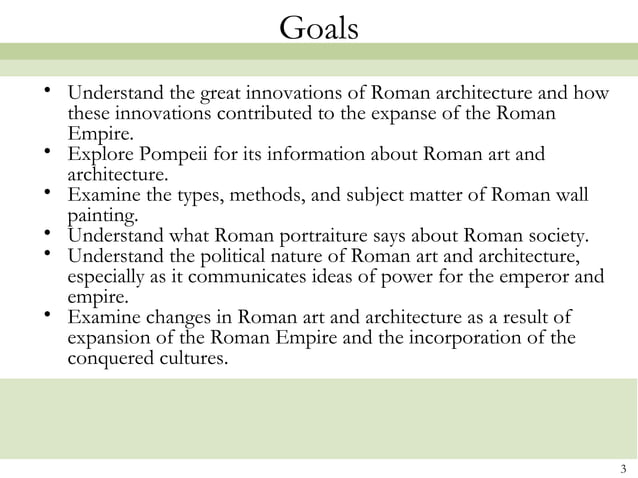 Chapter 7 - The Roman Empire | PPT | Design | Fine Art