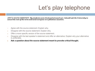 conversing with sources | PPT