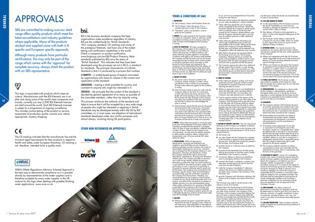 SBS Company Brochure | PPT