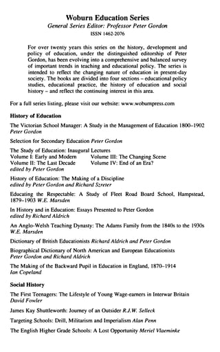 A History Of Western Educational Ideas Peter Gordon Denis Lawton | PDF