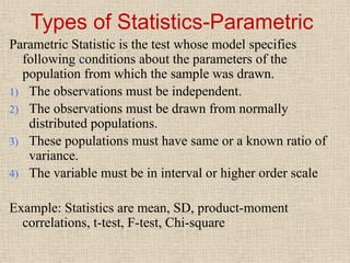 1135_Parametric and Non-Parametric Statistics.ppt