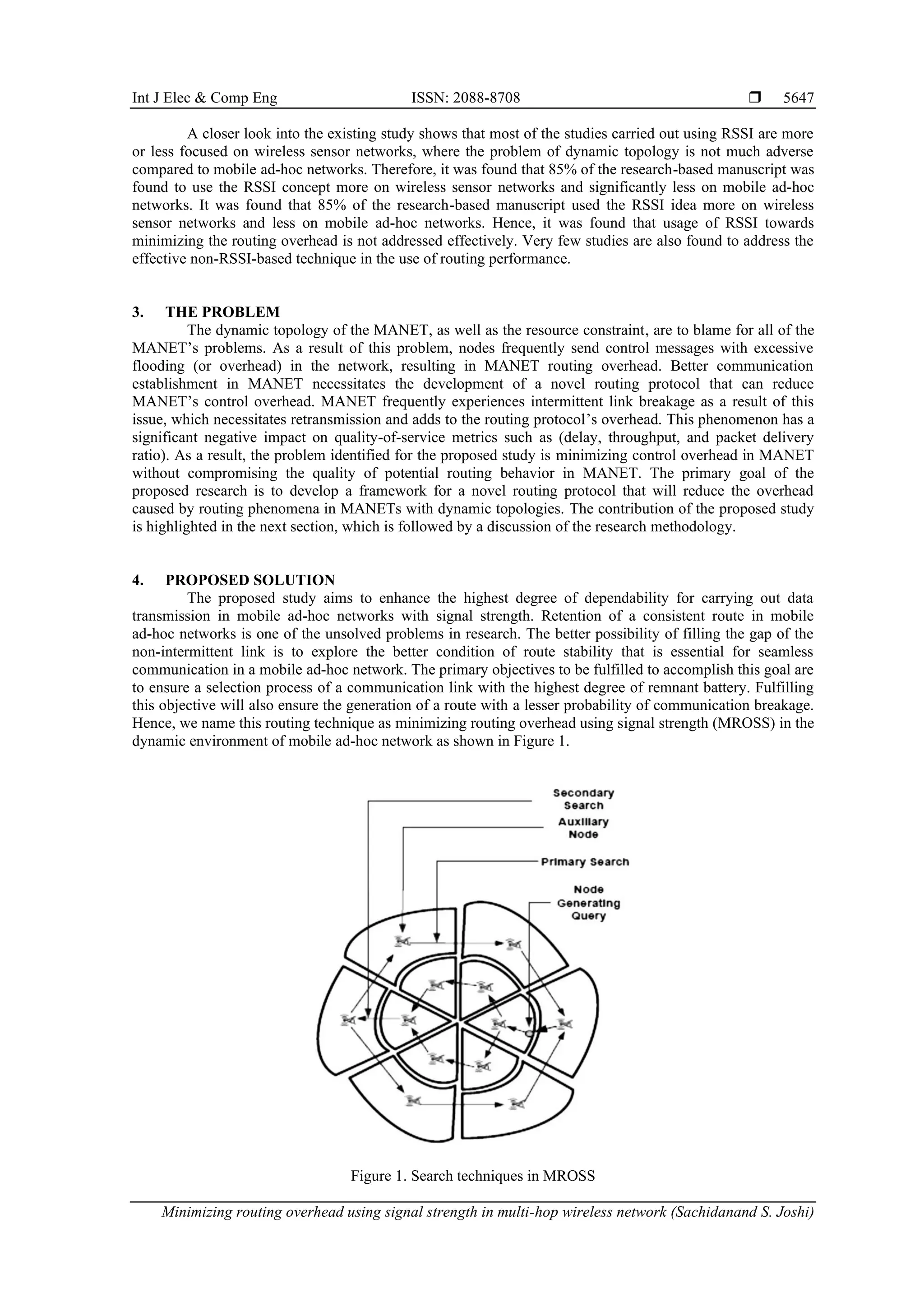Minimizing Routing Overhead Using Signal Strength In Multi Hop Wireless Network Pdf