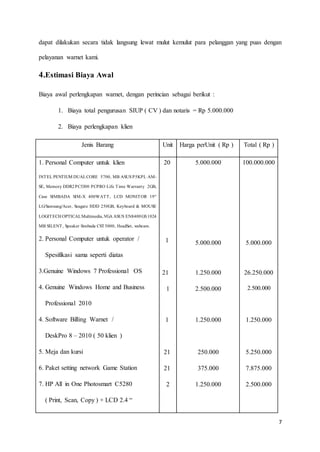 113693704 contoh-proposal-usaha-warnet | PDF