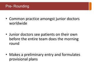 Computer-generated rounding report increases workflow efficiency | PPTX ...
