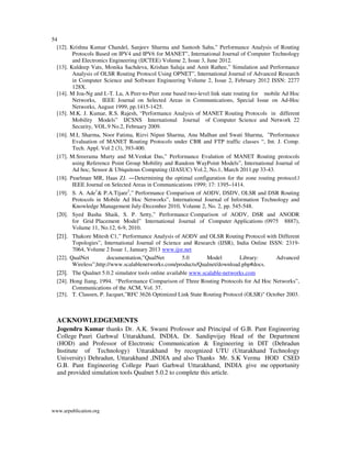 Performance Analysis and Simulation of OLSR Routing Protocol in MANET | PDF