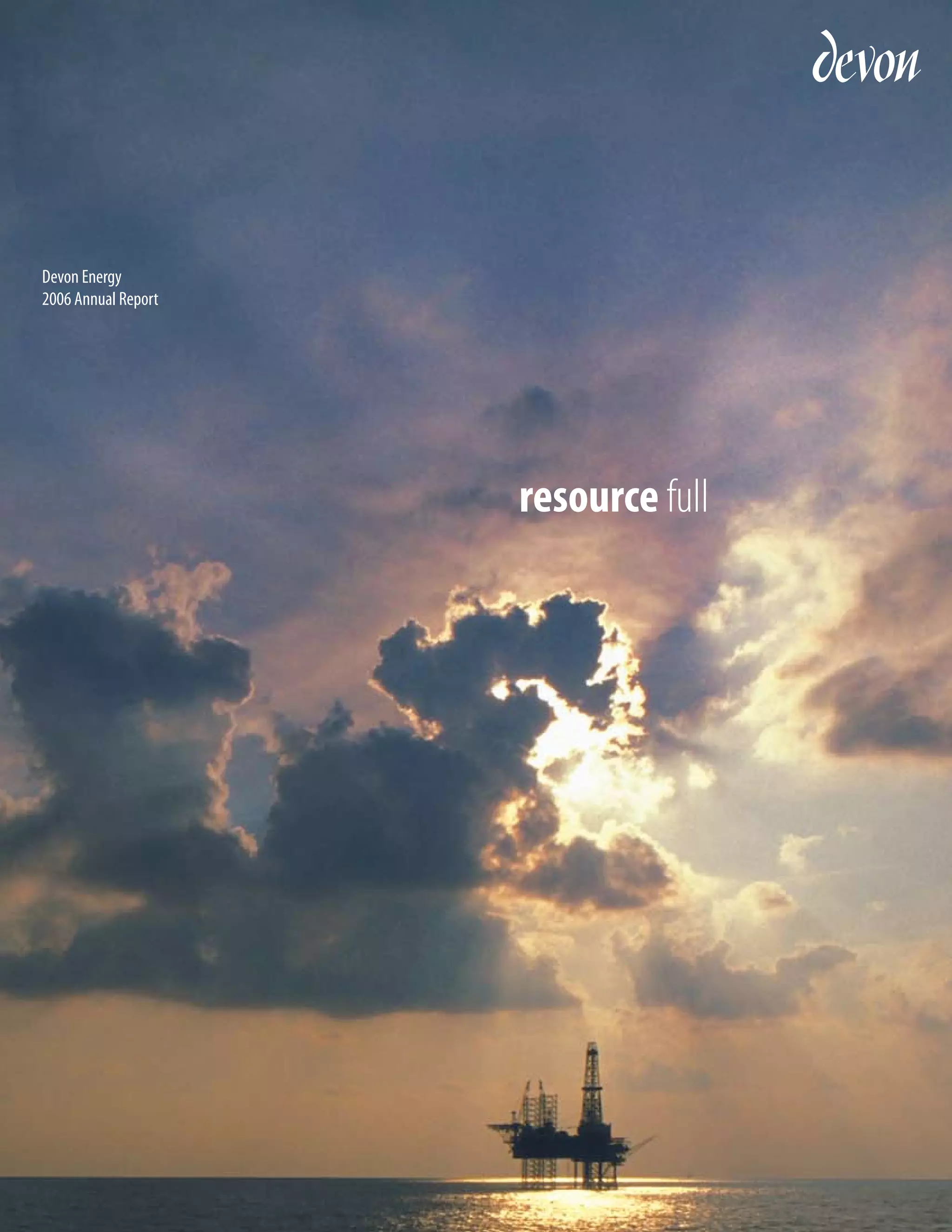 devon energy 2006 ar | PDF