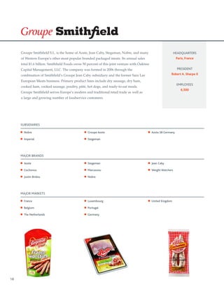 smithfield food Our Family of Companies 2008 | PDF