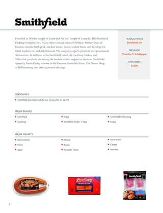 smithfield food Our Family of Companies 2008 | PDF