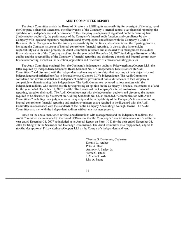 masco Proxy Statements 2008 | PDF