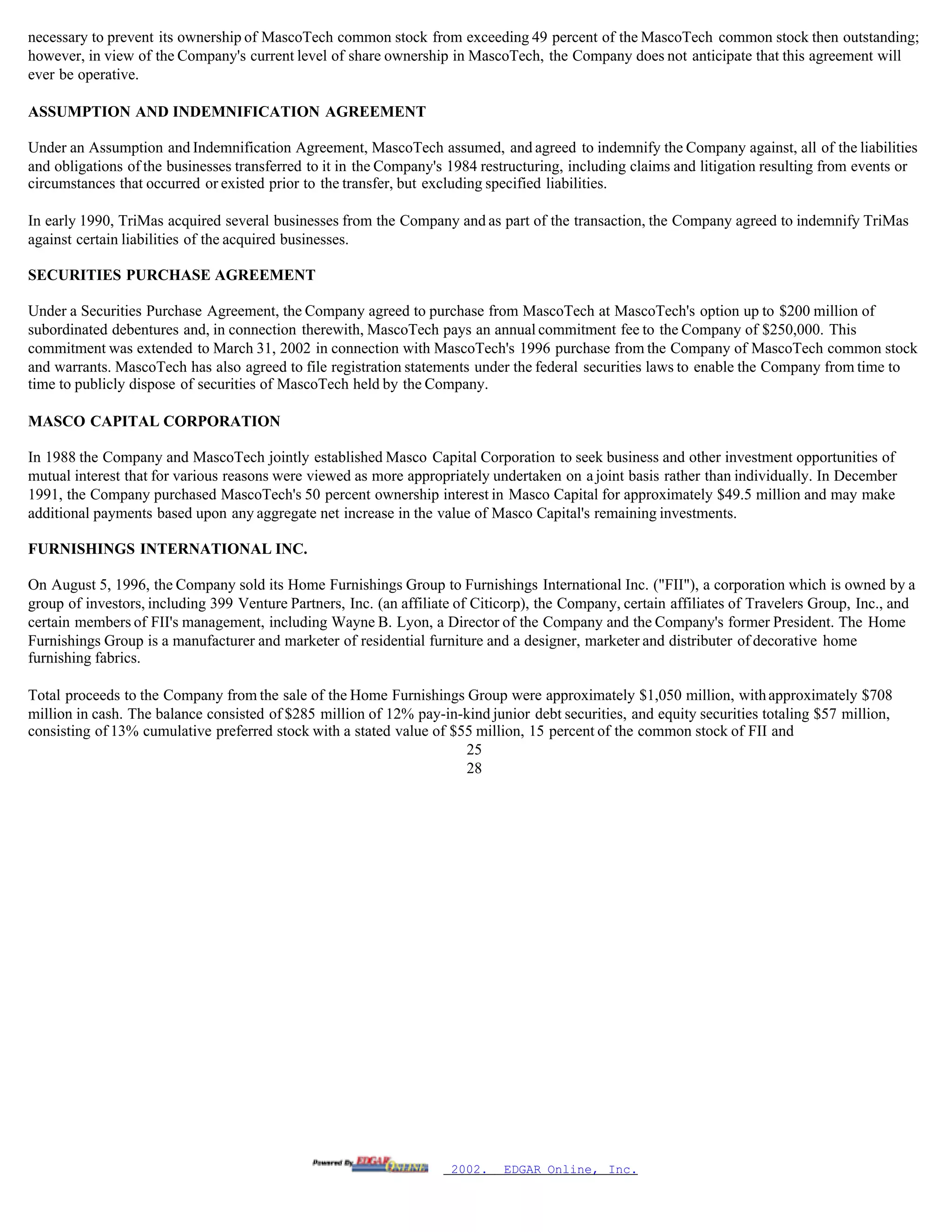 masco Proxy Statements 1998- | PDF