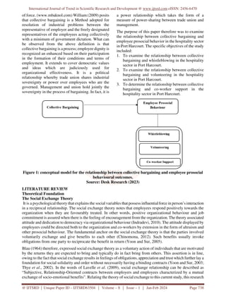 Collective Bargaining and Employee Prosocial Behaviour in the ...