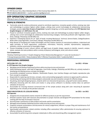 Upinder Singh (Resume) | DOC