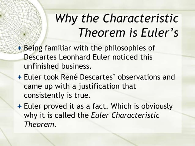 Euler Characteristic Theorem Ppt