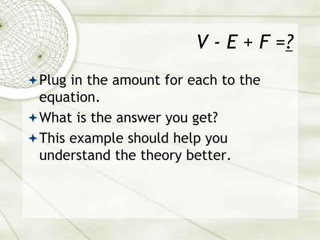 Euler Characteristic Theorem Ppt