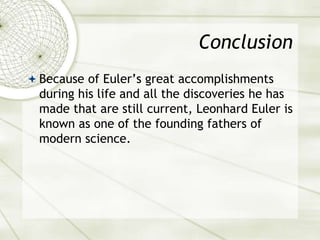 euler characteristic theorem | PPT