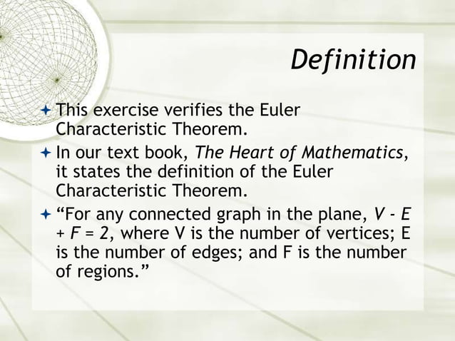 euler characteristic theorem | PPT