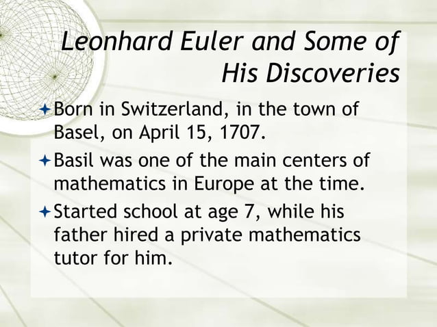 euler characteristic theorem | PPT