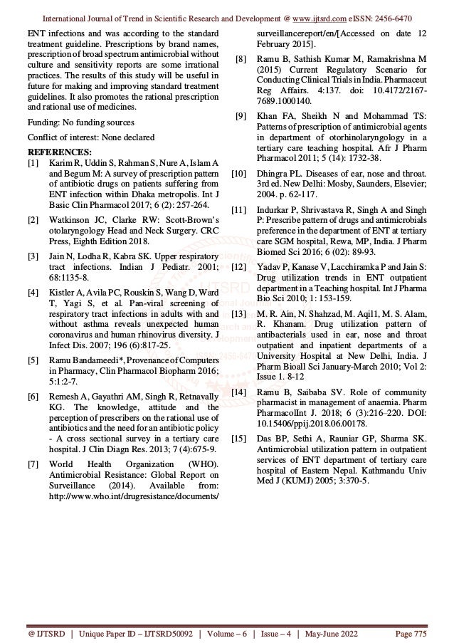 Evaluation of Drug Utilization Pattern of Antimicrobial Agents in ...