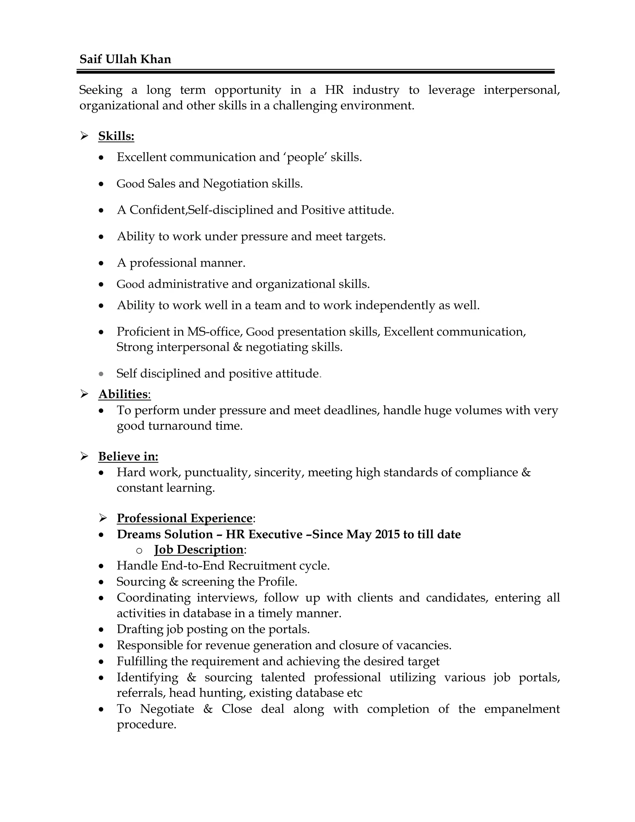 Saif_Updated Cv | PDF
