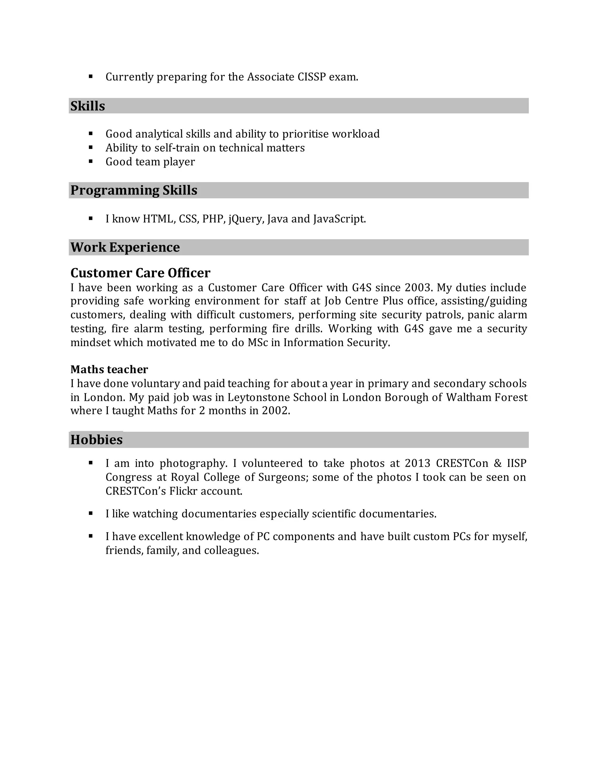JAWAD KHAN CV | DOCX
