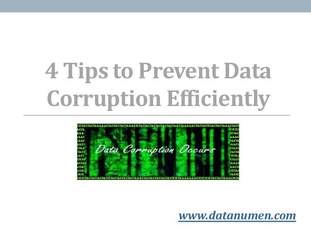 4 Tips To Prevent Data Corruption Efficiently
