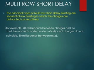SHORT DELAY BLASTING BY BALU MADASU | PPT