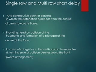 SHORT DELAY BLASTING | PPT