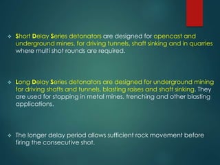 SHORT DELAY BLASTING | PPTX