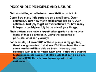 pigeonhole principle | PPTX