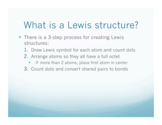 11/3 What are Lewis structures? | PDF